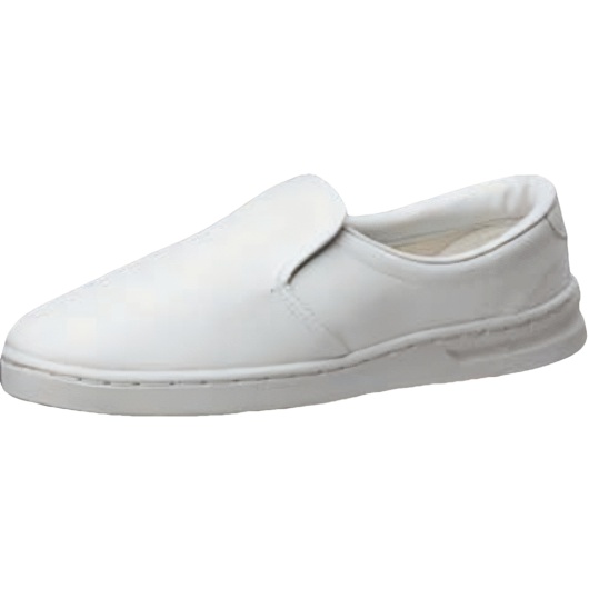 【Custom Anti-Static Work Shoes White Leather Slip-On Version】｜Seamless ...