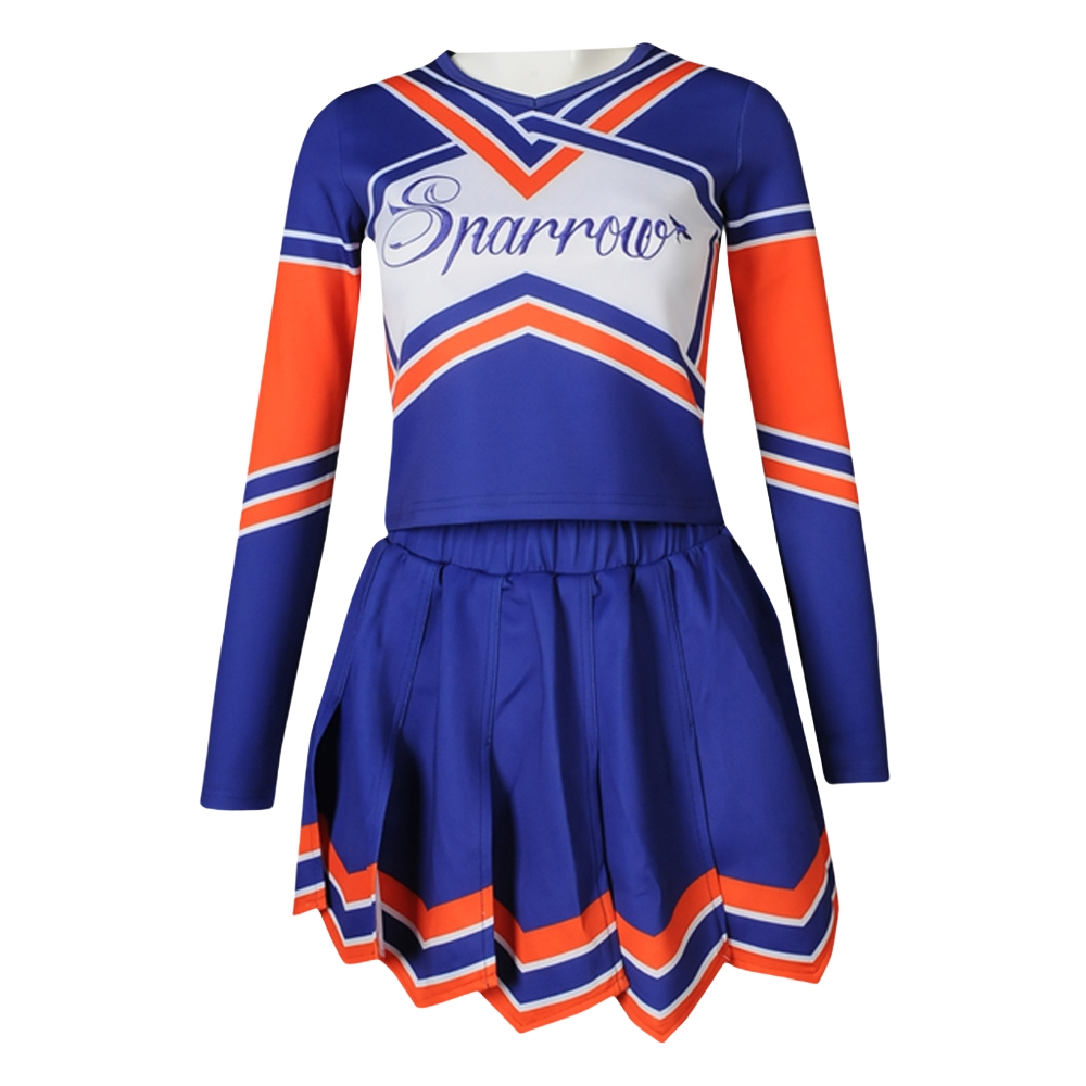 [Bulk custom-made long-sleeve cheerleading uniform set] | Color ...